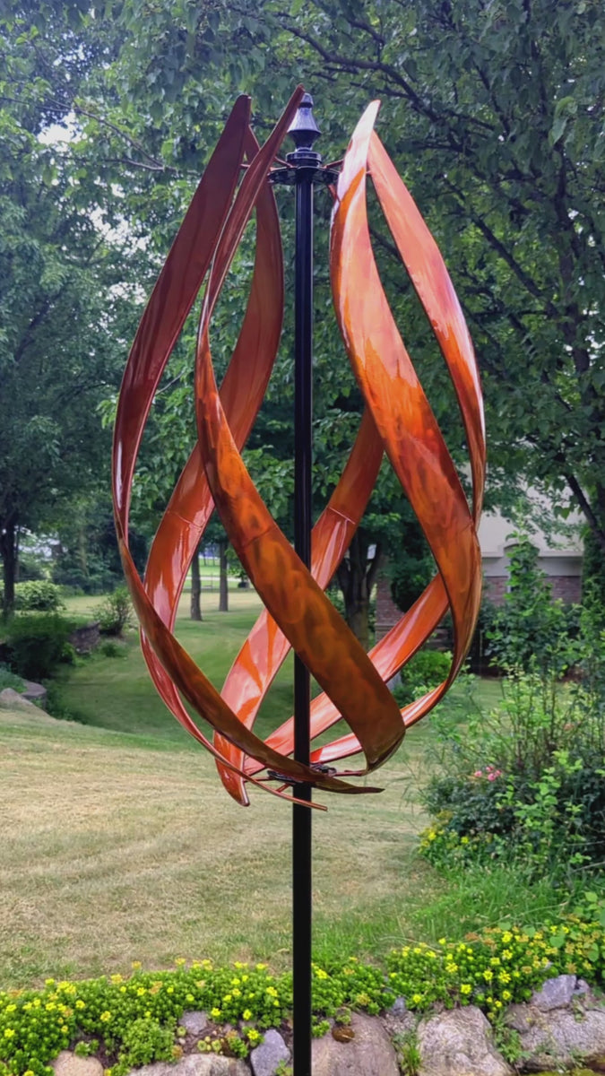 Bronze Luminous Stratus - Kinetic Art Wind Spinner – Robin's Nest