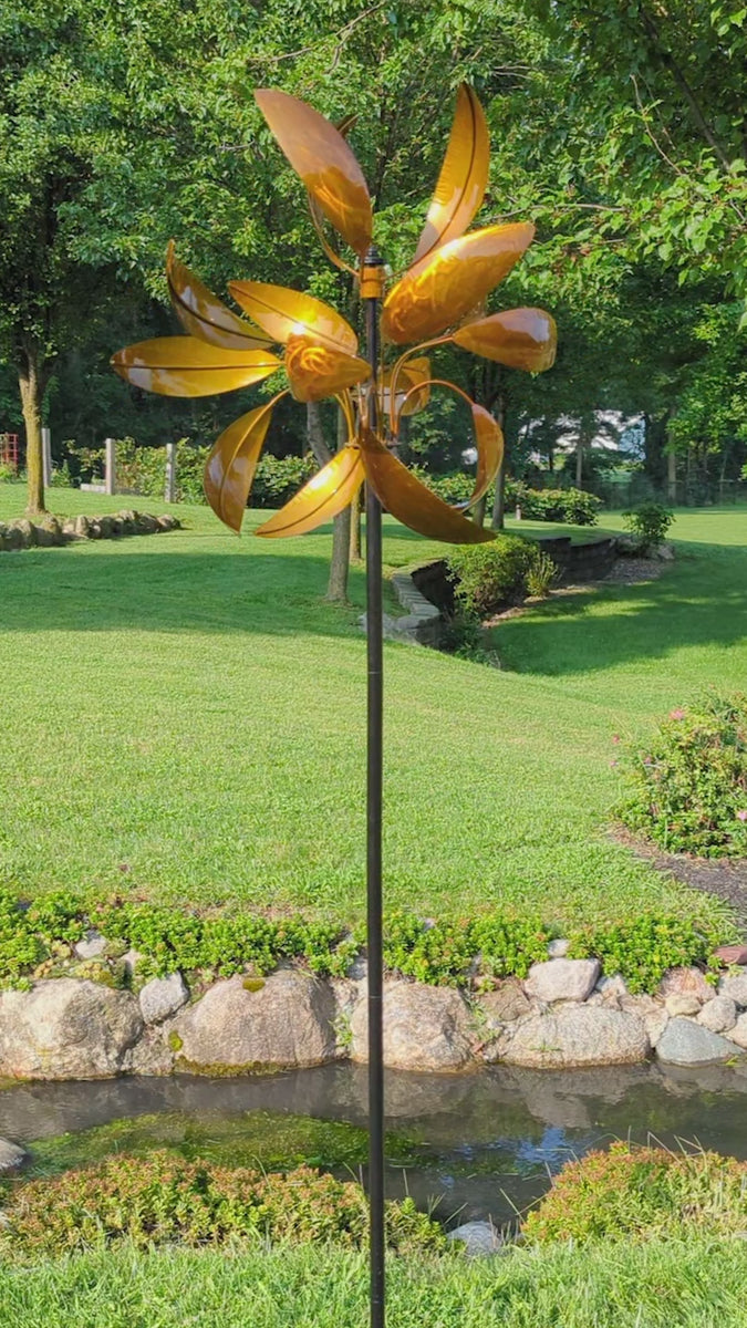 Luminous Amber Windemere - Kinetic Art Spinner – Robin's Nest